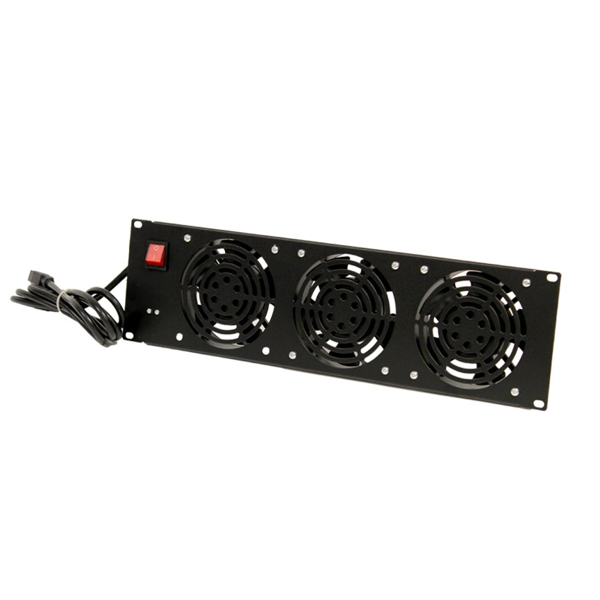 Rack Mount Server Cabinet Three 3 Fan Cooling Panel System Unit 110V Rack Mount Server Cabinet Three 3 Fan Cooling Panel System Unit 110V